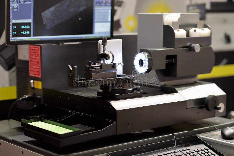 Automatic Inspection Machine - Ampoules Stock Photo - Image of ...