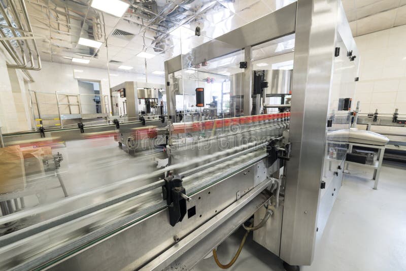 Automatic Labeling Machine. Stock Photo - Image of factory, clear ...