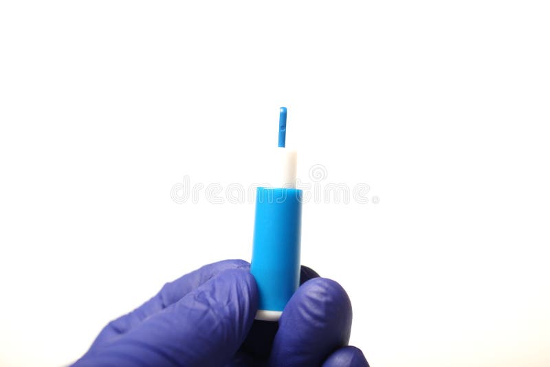 Automatic Lancet for Blood Sampling Analysis Equipment. Stock Photo ...
