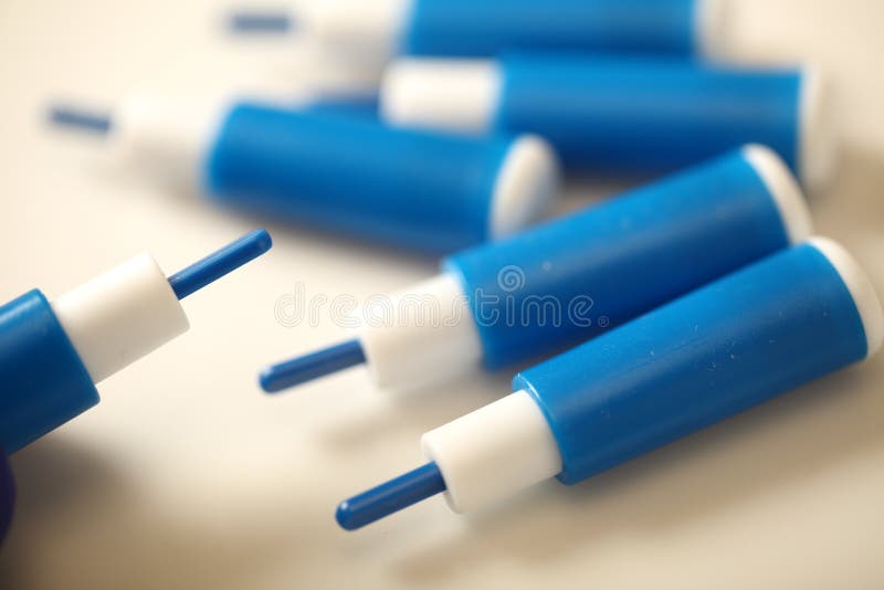 Automatic Lancet for Blood Sampling Analysis Equipment. Stock Photo ...