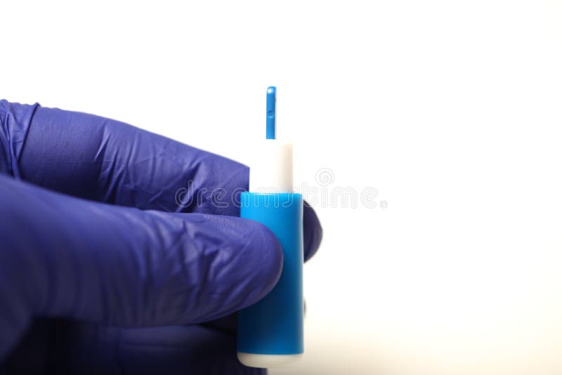 Automatic Lancet for Blood Sampling Analysis Equipment. Stock Image ...