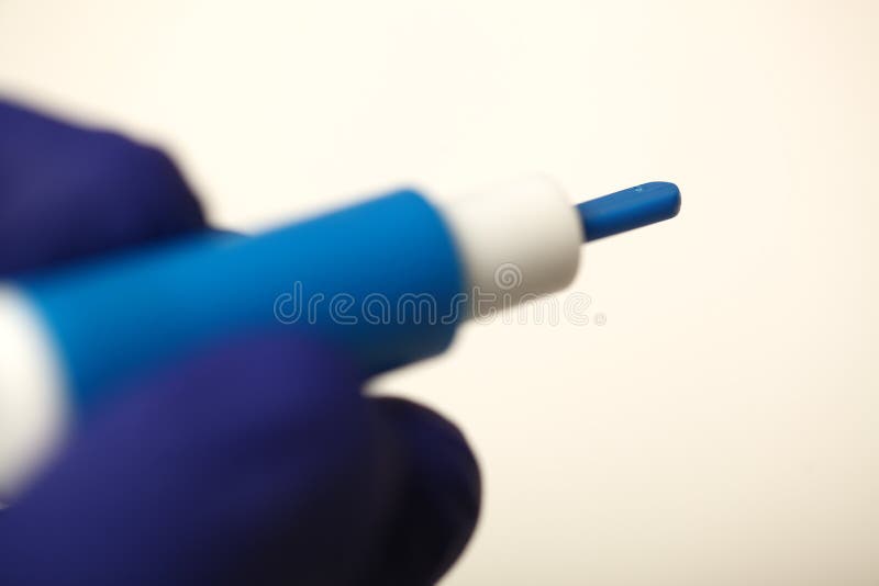 Automatic Lancet for Blood Sampling Analysis Equipment. Stock Photo ...