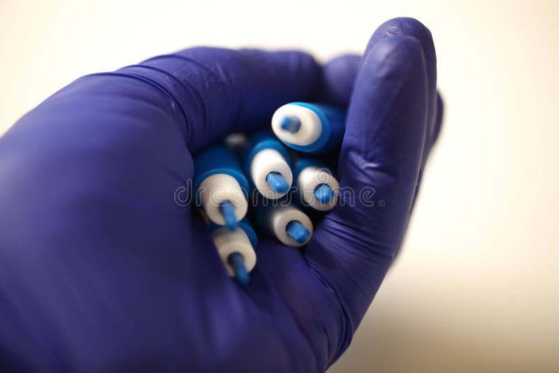 Automatic Lancet for Blood Sampling Analysis Equipment. Stock Photo ...