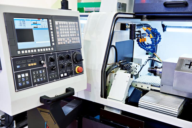Automatic Lathe CNC stock image. Image of turning, machining - 152417885