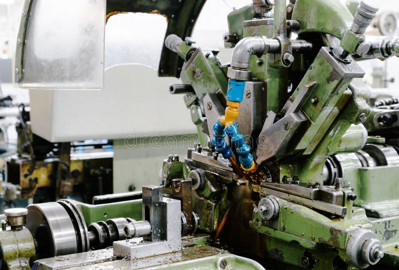 Automatic lathe machine stock image. Image of automatic - 103009323