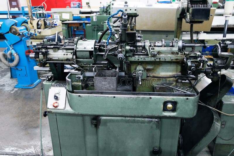 Automatic Lathe CNC stock image. Image of modern, automated - 154946765