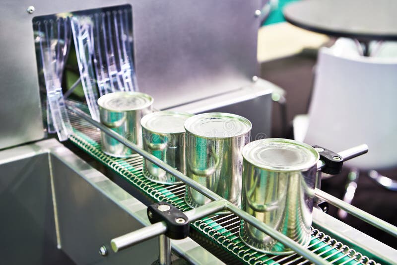 Production of Cans in the Factory Stock Image - Image of metal, large ...