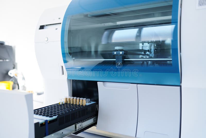 Automatic Liquid Sampler in Laboratory Stock Image - Image of education ...