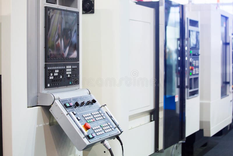 Automatic Machine Control Panel Stock Image - Image of electronic ...