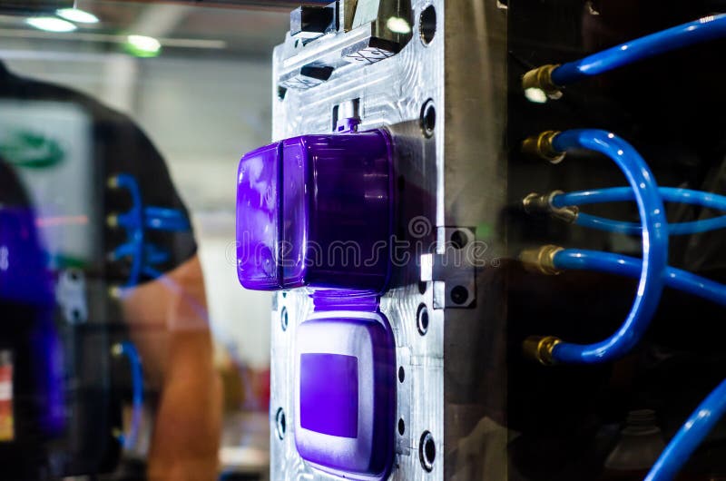 Automatic Machine for Producing Plastic Food Storage Box Stock Photo ...