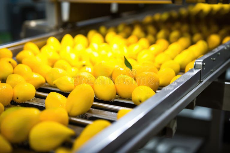 Automatic Mango Processing Line Stock Photo - Image of process ...
