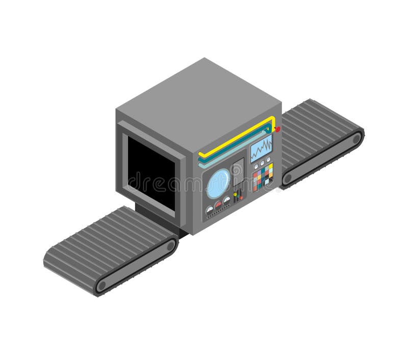 Automatic Manufacture Pixel Art. 8 Bit Production Complex of ...