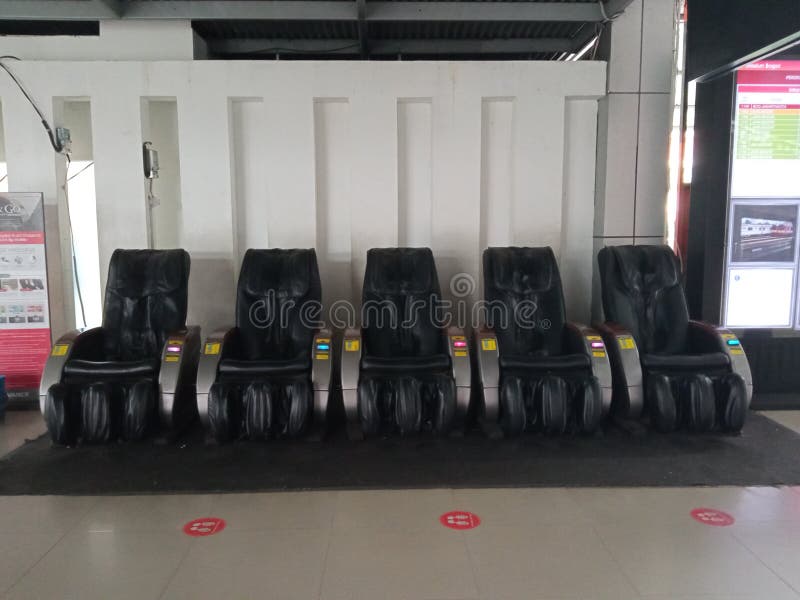 Automatic Massage Chair Machine Device for Train Passengers Editorial ...