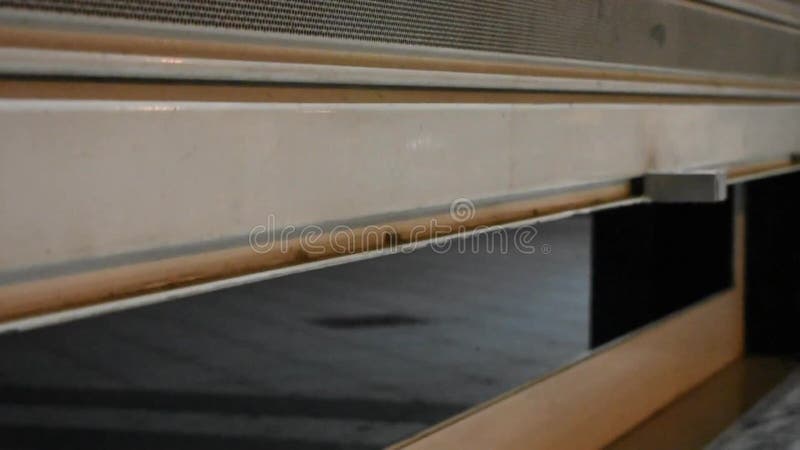 Automatic Metal Store Shutter Closing at the End of the Day Stock Video ...