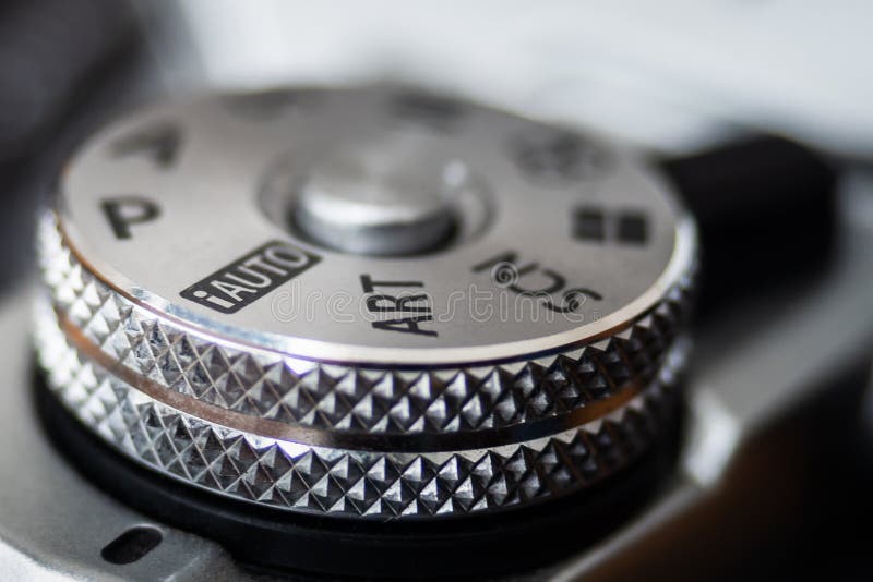 Av Dial Mode on Dslr Camera with Fingers on the Dial Stock Image ...