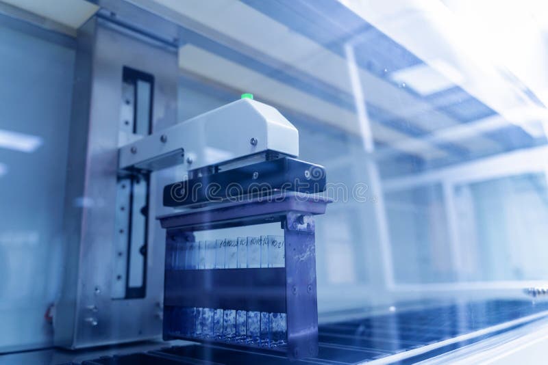 Automatic Multi Slides Stainer at the Modern Laboratory Stock Image ...