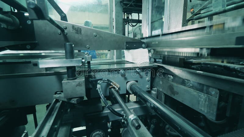 Automatic Paper Tissues Production Process Stock Video - Video of ...