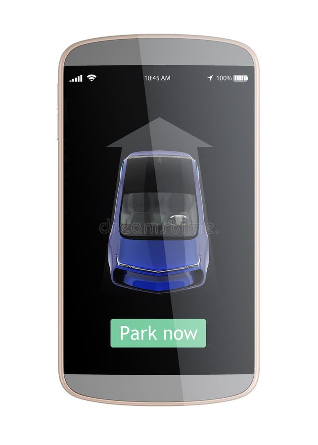 Automatic Parking Apps Interface Design Concept Stock Illustration ...