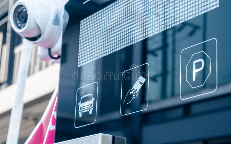 Automatic Parking Ticket Machine in the Car Park Stock Image - Image of ...