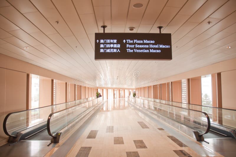 Automatic Pedestrian Elevator Bridge Editorial Image - Image of road ...