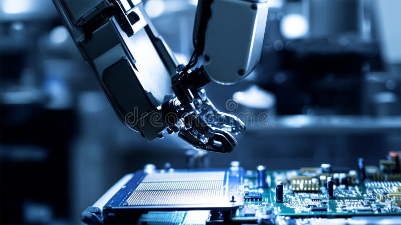 Automatic Pick and Place Machine Quickly Installs Components on Generic ...