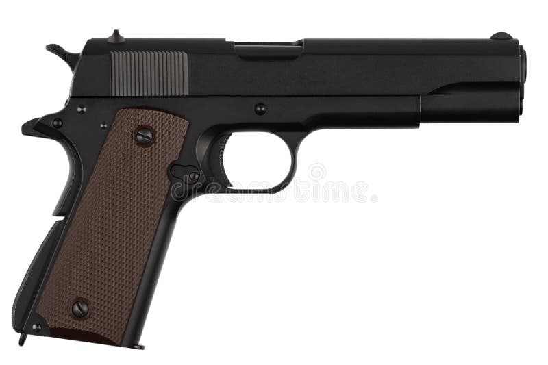 Automatic Pistol, Caliber .45 Stock Photo - Image of caliber, legendary ...