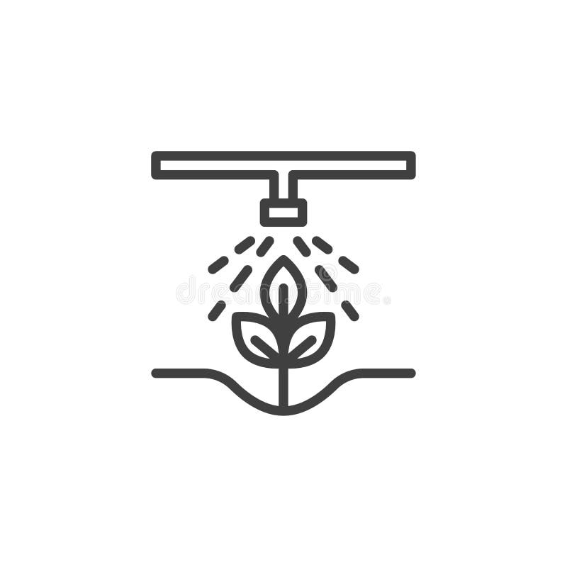 Automatic Plant Watering System Vector Icon Stock Vector - Illustration ... Automatic Plant Watering System Vector Icon Stock Vector - Illustration ...