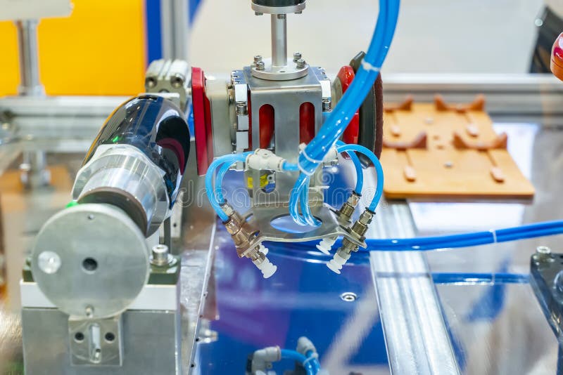 Automatic Pneumatic Piston Sucker Unit on Industrial Machine,automation ...