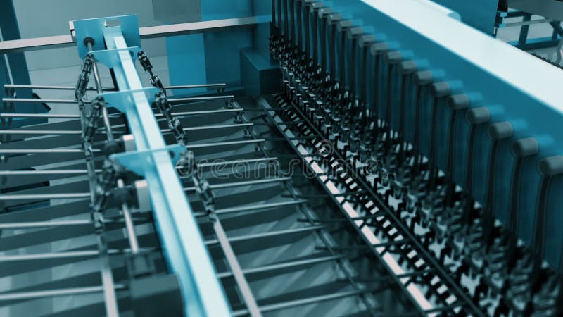 Automatic Process of Manufacturing of Rebar Stock Footage - Video of ...