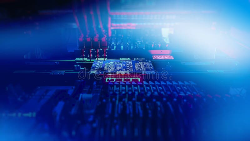 Automatic Production of Computer Chips by SMT Pick and Place Machine ...