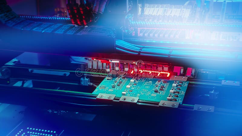 Automatic Production of Computer Chips by SMT Pick and Place Machine ...