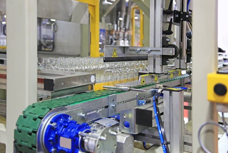 Industrial Manufacturing Shop Floor in a Factory Stock Image - Image of ...