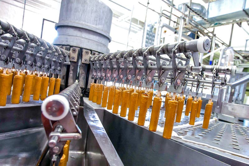 Automatic Production Line of Fruit Ice Cream Stock Image - Image of ...