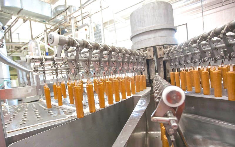 Automatic Production Line of Fruit Ice Cream Stock Image - Image of ...
