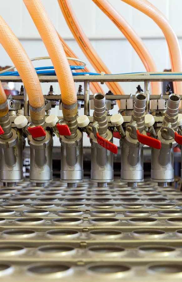 Automatic Production Line of Ice Cream Stock Image - Image of conveyor ...