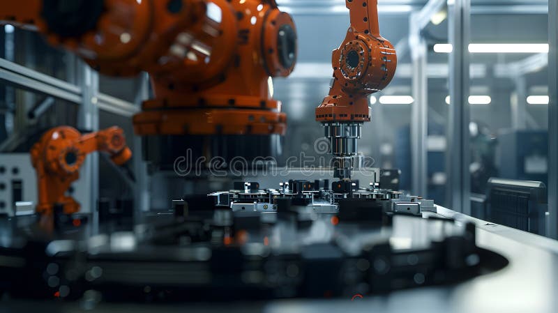 Automatic Raw Material Production Factory Stock Image - Image of ...