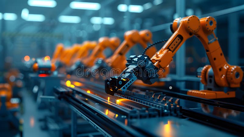 Automatic Raw Material Production Factory Stock Image - Image of ...