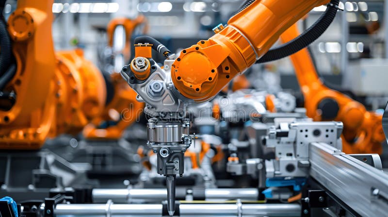 Automatic Raw Material Production Factory Stock Image - Image of ...