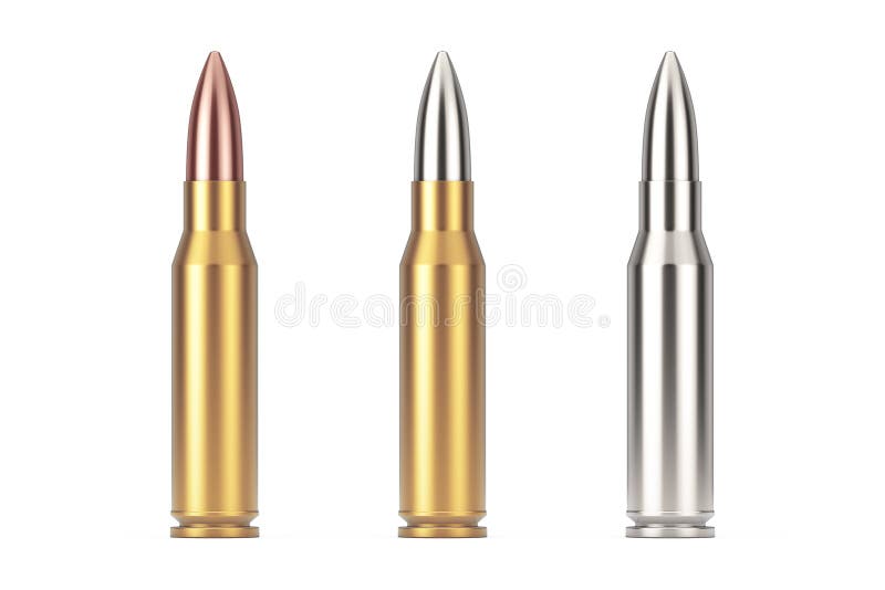 7.62mm bullet stock illustration. Illustration of ammo - 11569711
