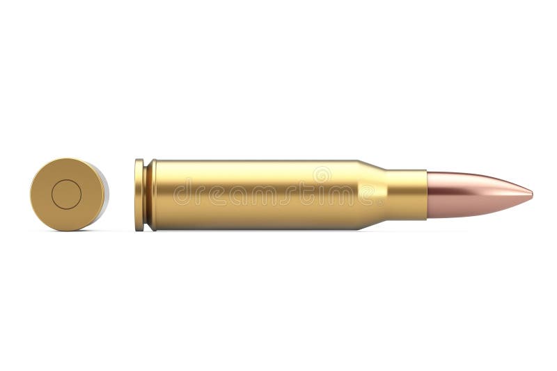 7.62mm bullet stock illustration. Illustration of ammo - 11569711