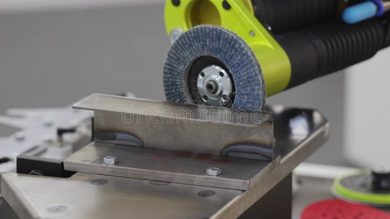 Robot Grinder Machine stock footage. Video of process - 349169918