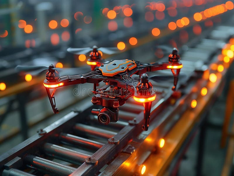 Automatic Robot Drill Machine Tool, Technological Production of Drones ...