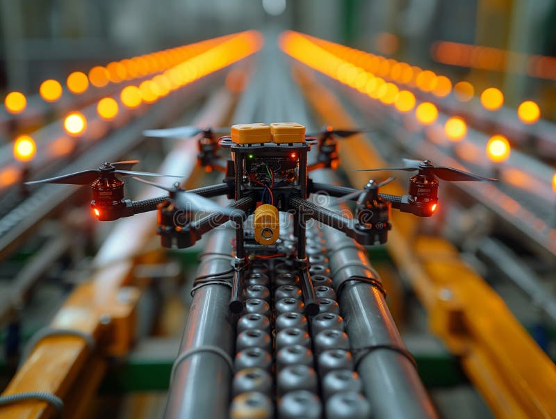 Automatic Robot Drill Machine Tool, Technological Production of Drones ...