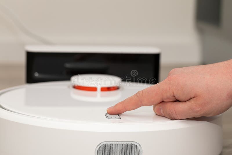 Automatic robot hoover stock image. Image of electric - 168868543