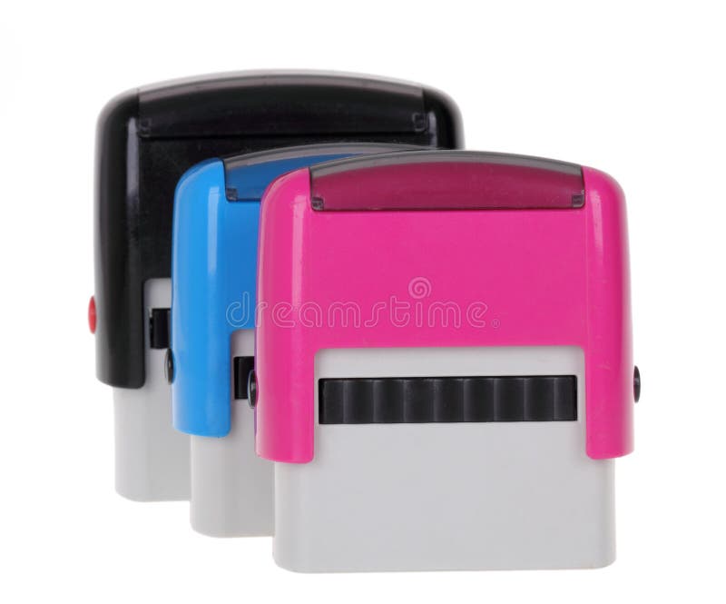 Automatic Rubber Stamp Tool Stock Photo - Image of press, equipment ...