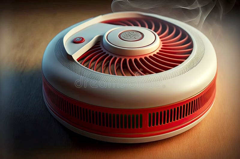 Automatic Safe Fire System of Smoke Alarm Stock Illustration ...