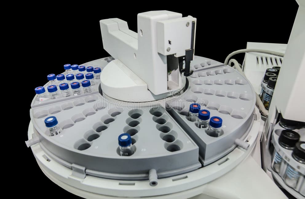 Automatic Sample Handling of Analytical Instrument Stock Image - Image ...
