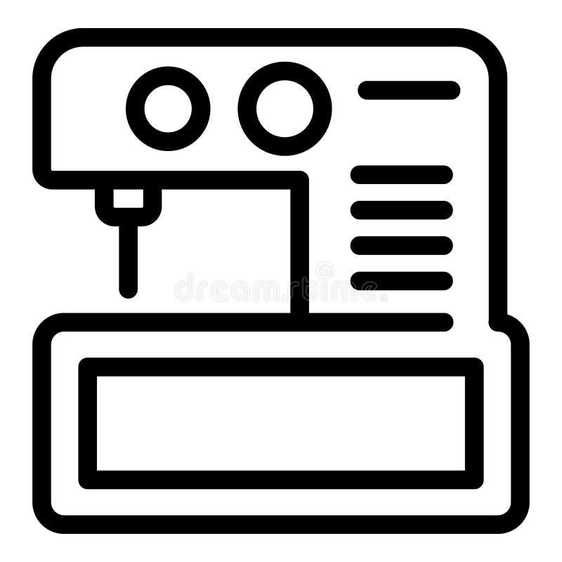 Sewing Machine Icon, Cartoon Style Stock Vector - Illustration of sign ...