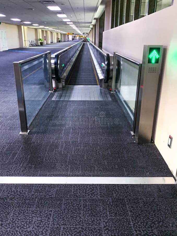 Automatic Sliding in the Airport,Donmung Airport,Thailand Stock Image ...