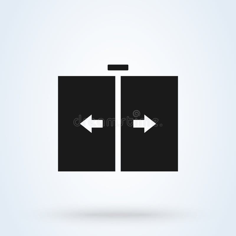 Door, Sliding Doors. Top View. Vector Illustration. Stock Vector ...